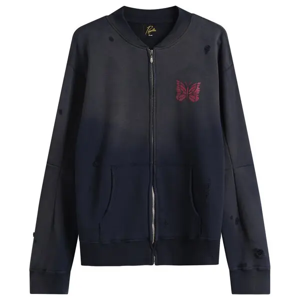 Needles Deconstructed Zipped Sweat Jacket