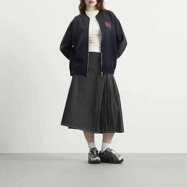 Needles Deconstructed Zipped Sweat Jacket