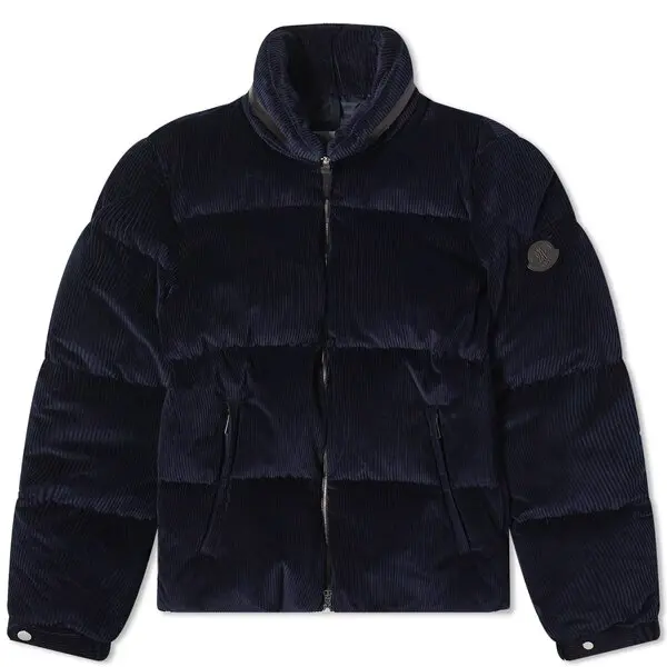 Moncler Corduroy Padded Jacket - Navy