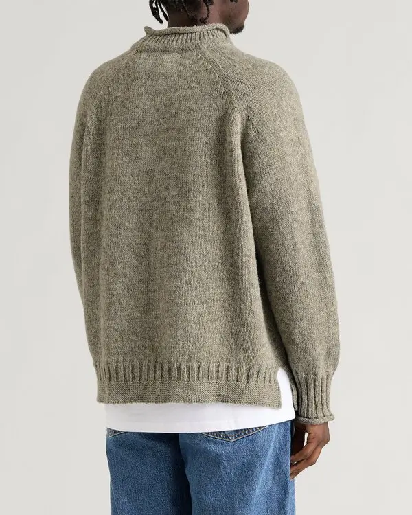 PITTARI Seti Heritage Lambswool Roll Collar Jumper
