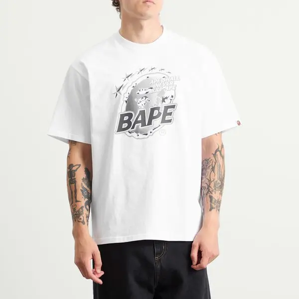 A BATHING APE Metal Ape Head T-shirt