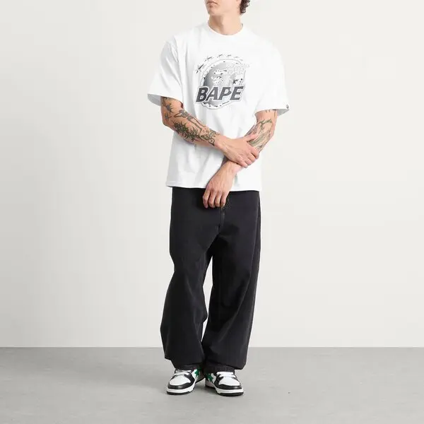 A BATHING APE Metal Ape Head T-shirt