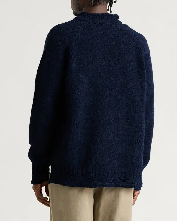 PITTARI Seti Heritage Lambswool Roll Collar Jumper
