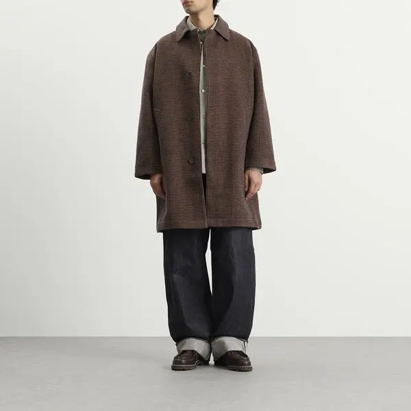 Universal Works Wool Tweed Mix Stan Coat Jacket