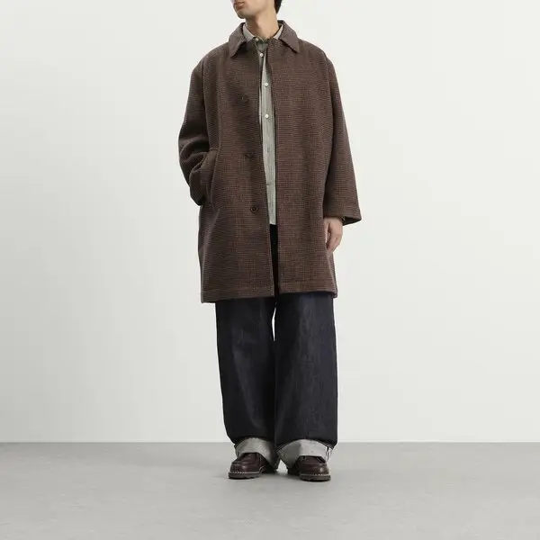 Universal Works Wool Tweed Mix Stan Coat Jacket
