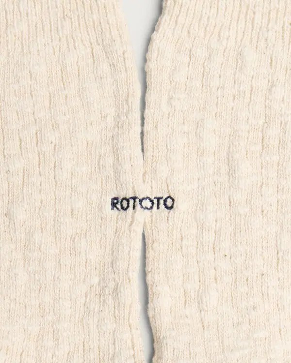 ROTOTO Organic Cotton Slub Crew Sock