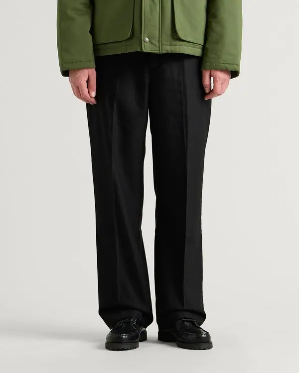 LES DEUX Brushed Twill Tailored Trousers