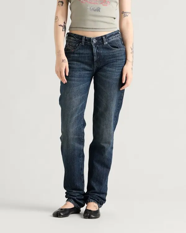 DIESEL® D-liet Straight Leg Jeans