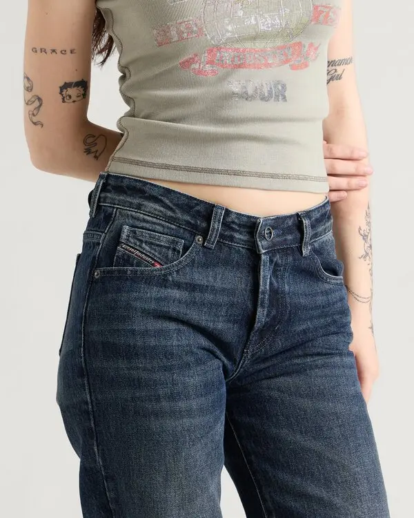 DIESEL® D-liet Straight Leg Jeans