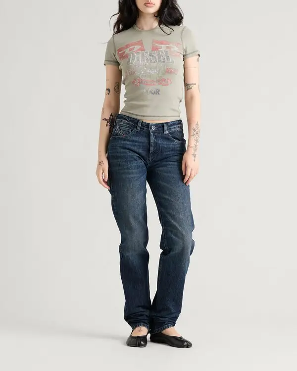 DIESEL® D-liet Straight Leg Jeans