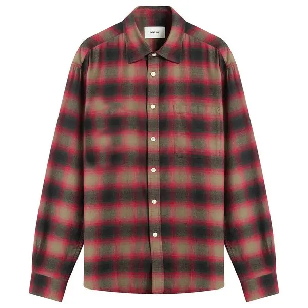 Nn07 Deon Check Flannel Shirt