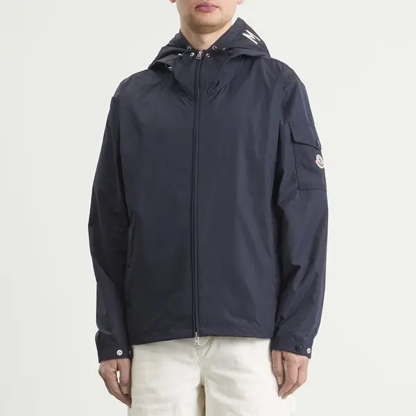 Moncler Sassiere Light Weight Logo Hooded Jacket