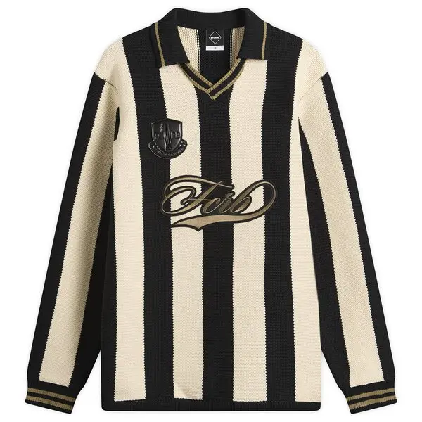 F.C. REAL BRISTOL Stripe Knit Football Shirt