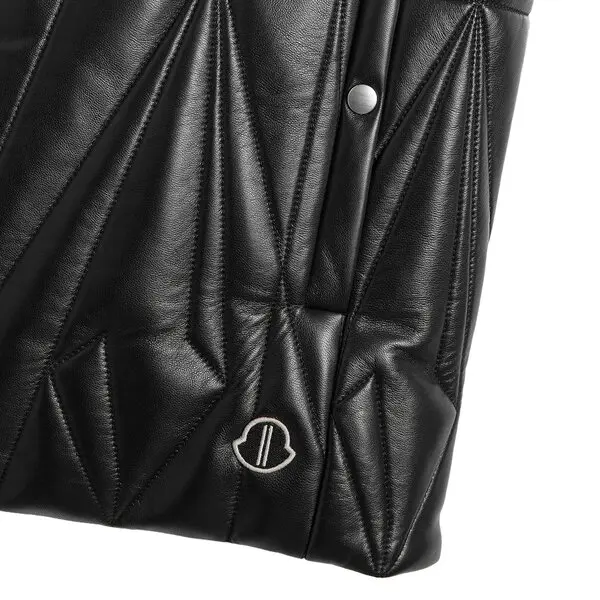 Rick Owens X Moncler Geocamo Flight Leather Vest Jacket