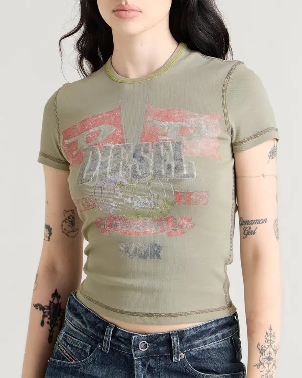 DIESEL® T-marsy-rib T-shirt
