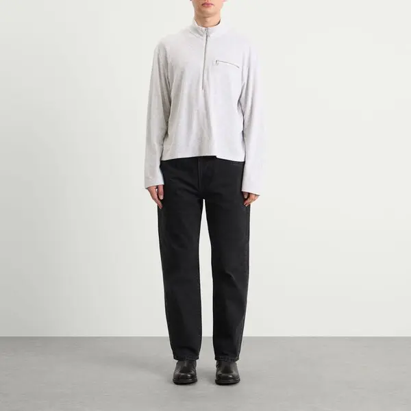 MKI MIYUKI ZOKU Towelling Quarter Zip Sweatshirt
