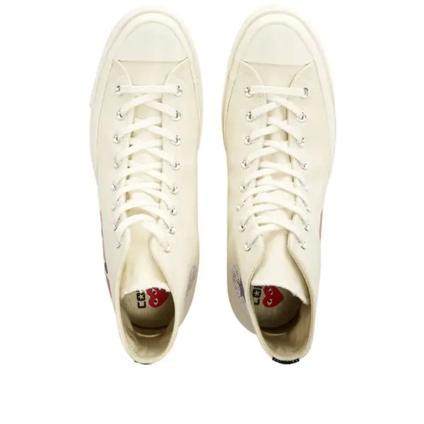 Play Comme Des Garcon X Converse Chuck Taylor 1970s Hi Shoes