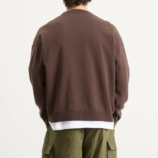 N!CE Intarsia Logo Knit Sweater