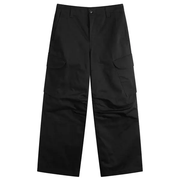 Acne Studios Patsono Heavy Cotton Satin Trouser - Black