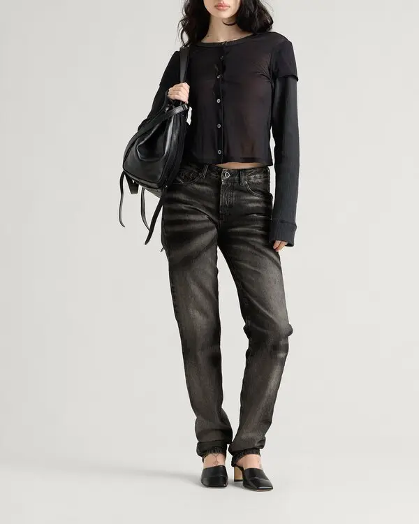 DIESEL® D-liet Straight Leg Jeans