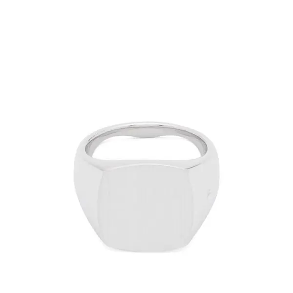 Tom Wood Cushion Ring Satin - Silver