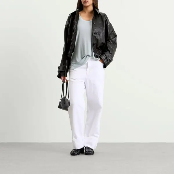 RÓHE Leather Blouson Jacket