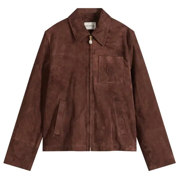 Drole De Monsieur D Mirror Zipped Leather Jacket