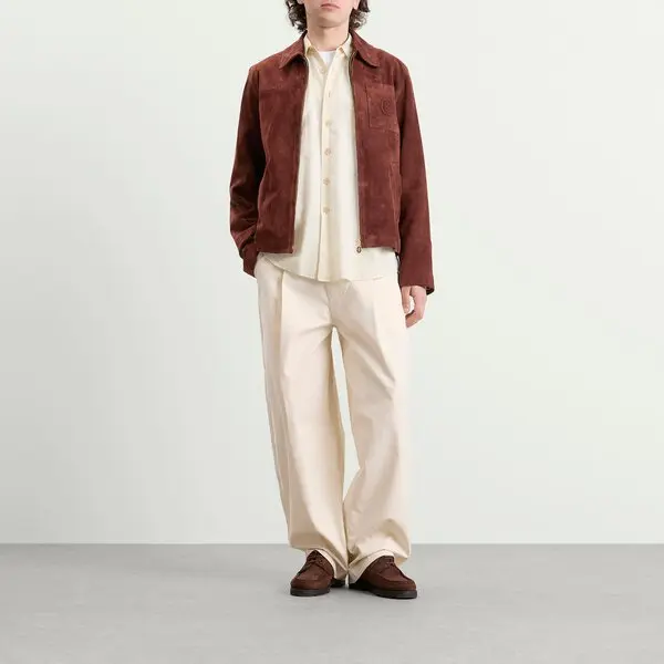 Drole De Monsieur D Mirror Zipped Leather Jacket