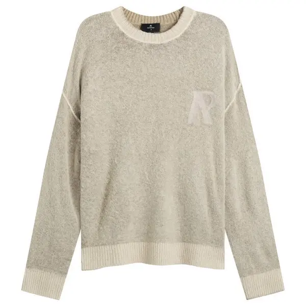 REPRESENT Lightweight Alpaca Knit Jumper - Latte