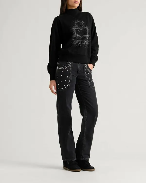Isabel Marant Étoile Toile Moby Glitter Sweatshirt