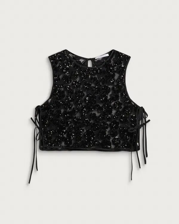 Cecilie Bahnsen Feeba Top - Black