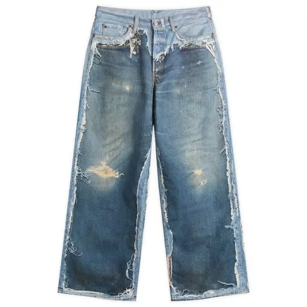 Acne Studios 1981 Trompe L’oeil Skeleton Print Jeans
