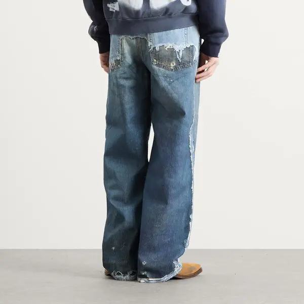 Acne Studios 1981 Trompe L’oeil Skeleton Print Jeans