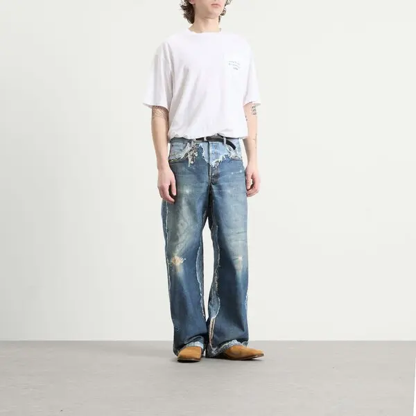 Acne Studios 1981 Trompe L’oeil Skeleton Print Jeans