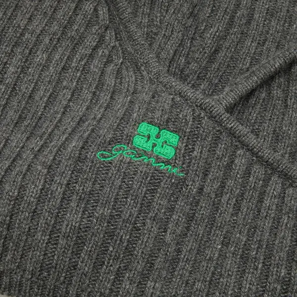 GANNI Core Future Wool Knit Balaclava