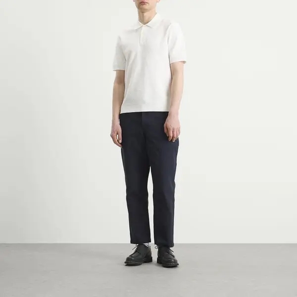 WAX LONDON Naples Retro Diamond Knit Polo