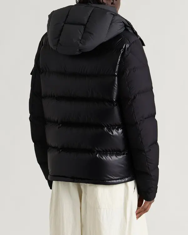Moncler Maya Mixed Materials Padded Jacket