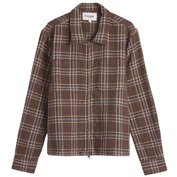 CORRIDOR Venice Plaid Zip Shirt