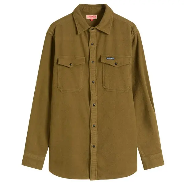 DUBBLEWARE Notched Pocket Flannel Shirt