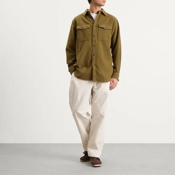 DUBBLEWARE Notched Pocket Flannel Shirt