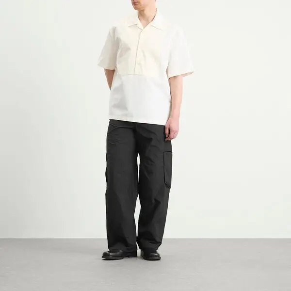 JIL SANDER Boxy Fit Bowling Contrast Colour Shirt