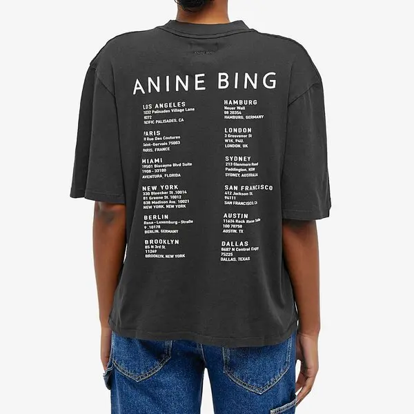 ANINE BING Avi T-shirt With Smiley Logo
