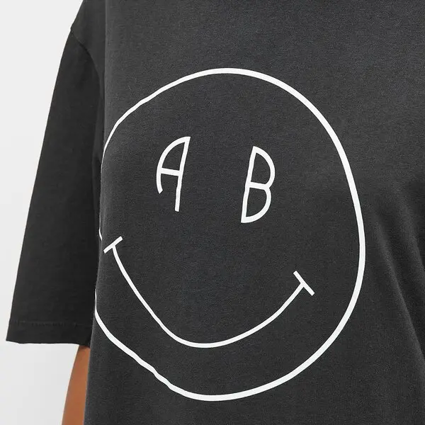 ANINE BING Avi T-shirt With Smiley Logo