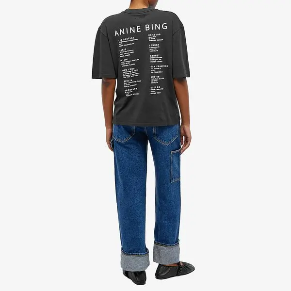 ANINE BING Avi T-shirt With Smiley Logo