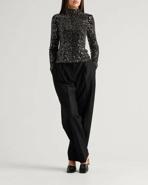 Isabel Marant Étoile Toile Lou Sequin Long Sleeve Top