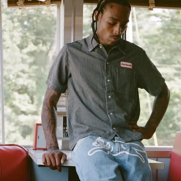 ICECREAM X Popsicle Hickory Denim Shirt - Grey