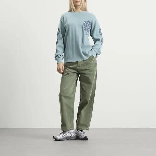 YESEYESEE Y.e.s Stamp Waffle Long Sleeve