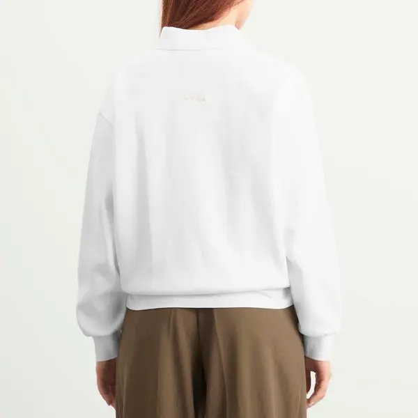 DUNST Leather Logo Collared T-shirt
