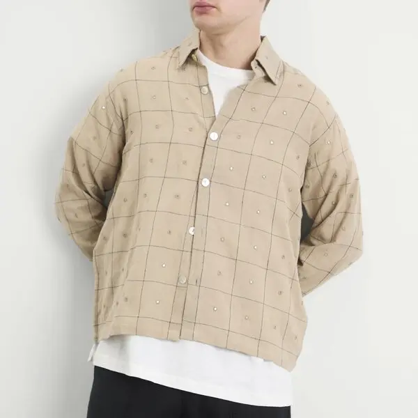 KARTIK RESEARCH Embroidered Mirror Box Shirt