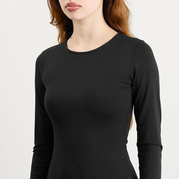 SKIMS Smooth Layers Crewneck Tunic Mini Dress